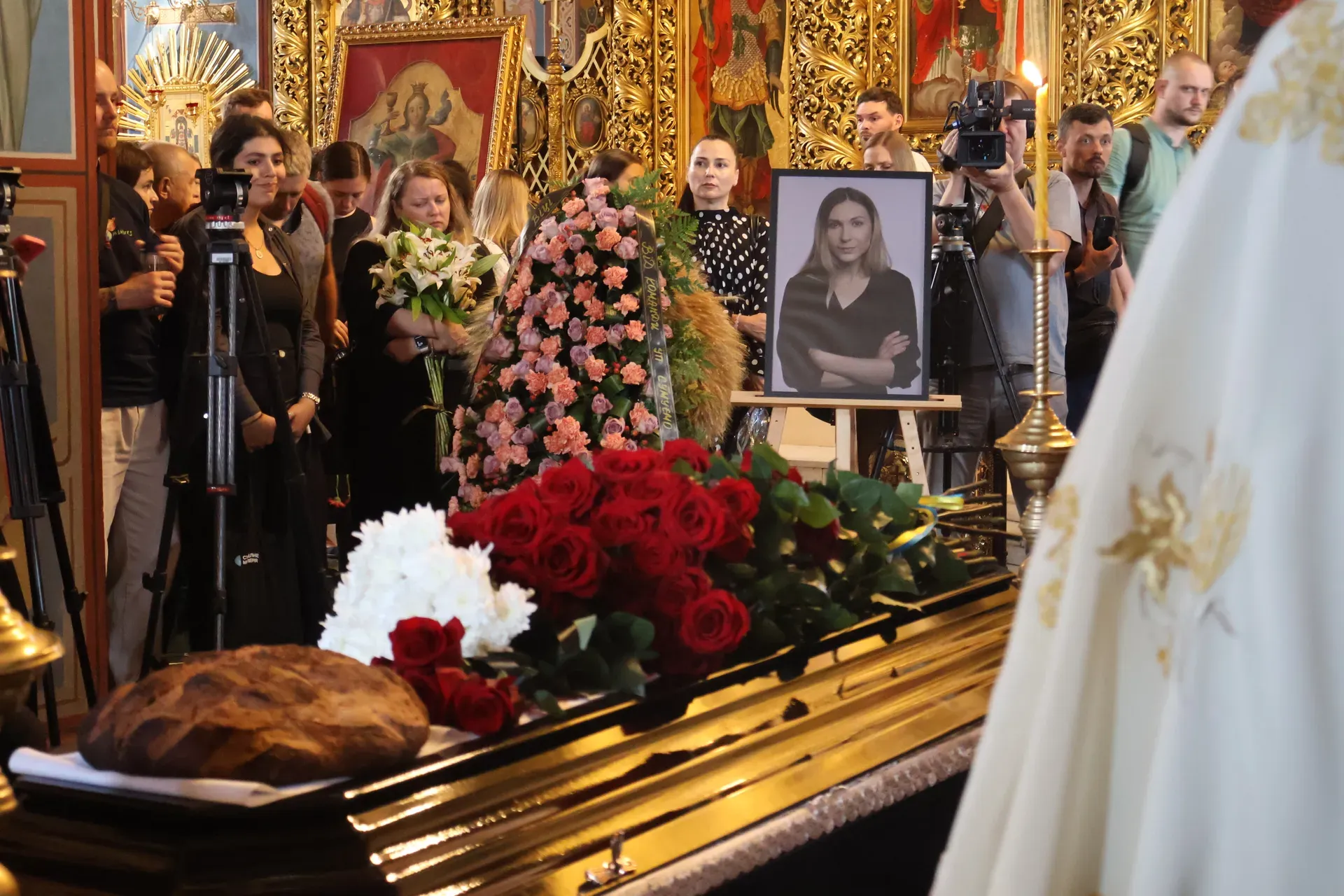 Kyiv holds farewell for journalist tortured, killed in Russian captivity