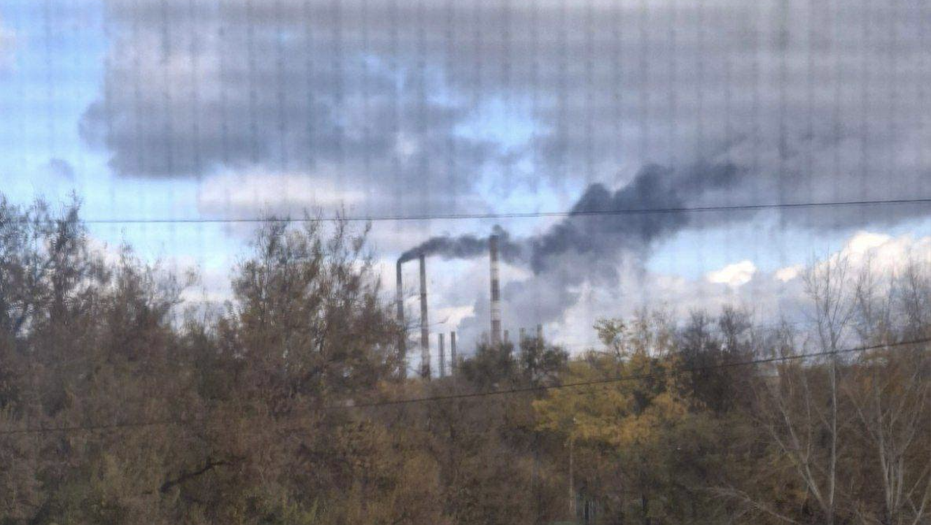 Thermal power plant on fire in Russian-occupied Luhansk Oblast ...